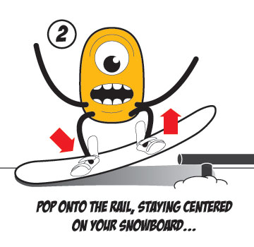 How To: 50/50 a Flat Rail on a Snowboard - The-House
